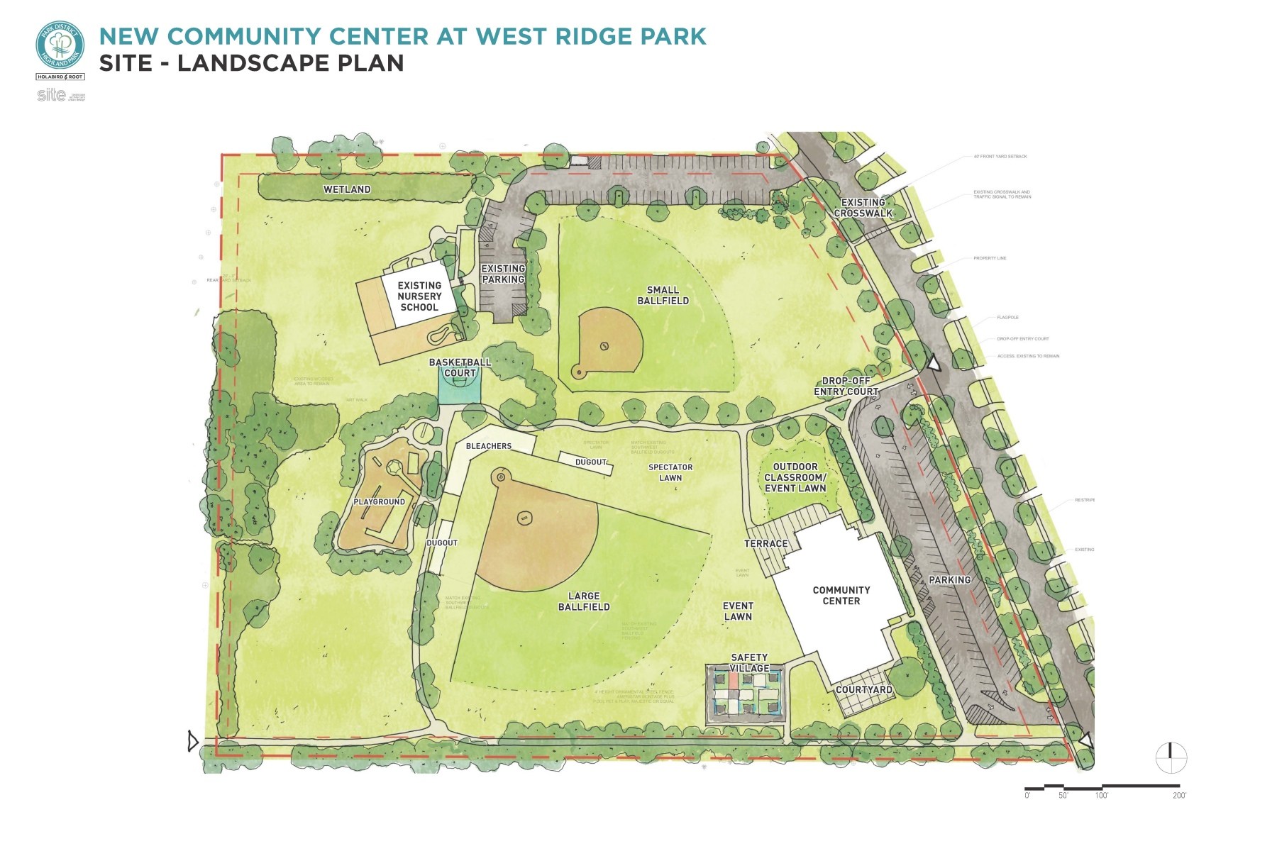 West Ridge Park Building and Site Planning | Park District of Highland Park